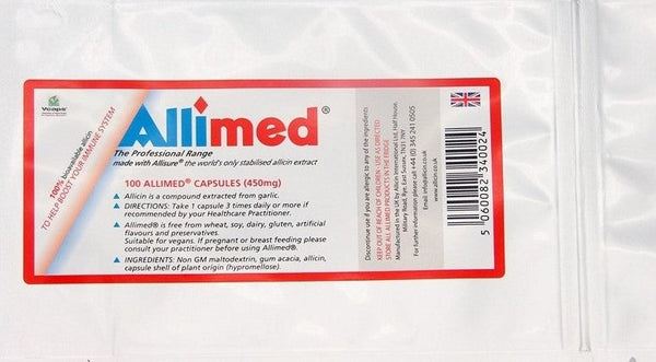 Allimed - 100 Capsules - Allimax International | Amrita Nutrition