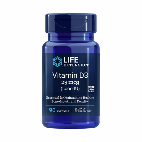 Vitamin D3 25 mcg - 90 Softgels - Life Extension | Amrita Nutrition