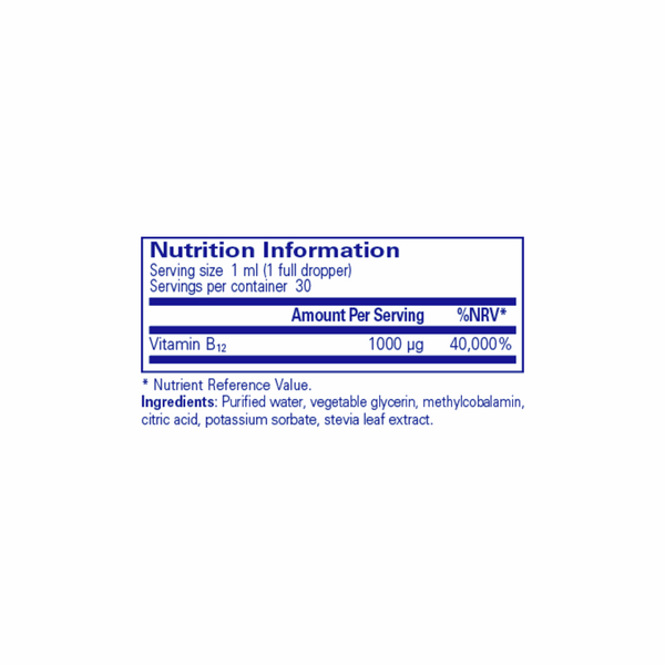 B12 Liquid - 30ml - Pure Encapsulations | Amrita Nutrition