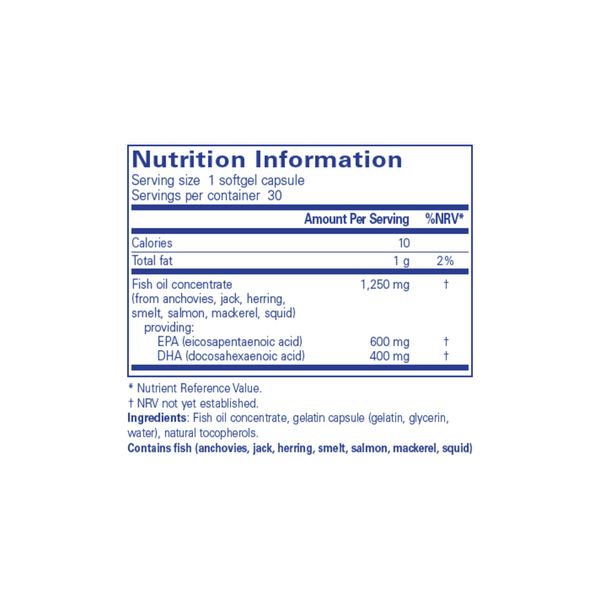 O.N.E Omega - 30 Capsules - Pure Encapsulations | Amrita Nutrition