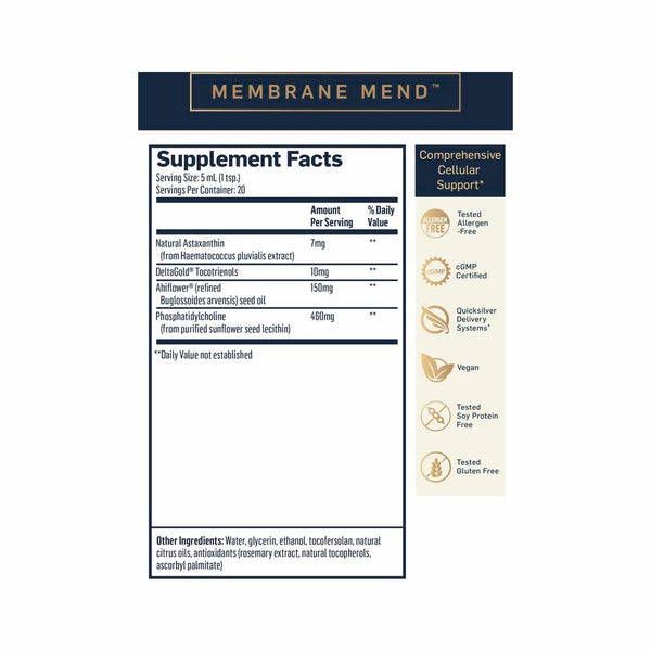 Membrane Mend - 100ml - Quicksilver Scientific | Amrita Nutrition